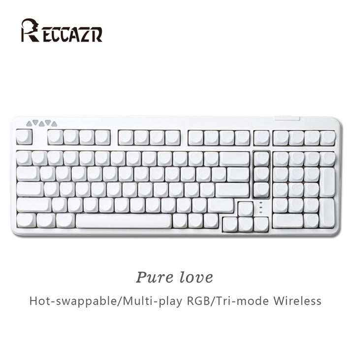 RECCAZR R102 Mechanical Keyboard,Tri-mode Wireless gaming keyboard, Ho
